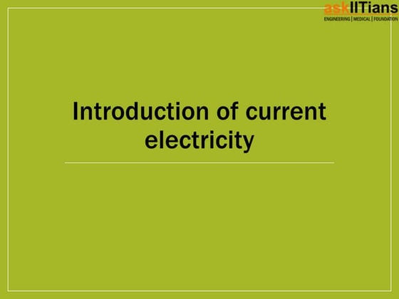 Electric current | PPT