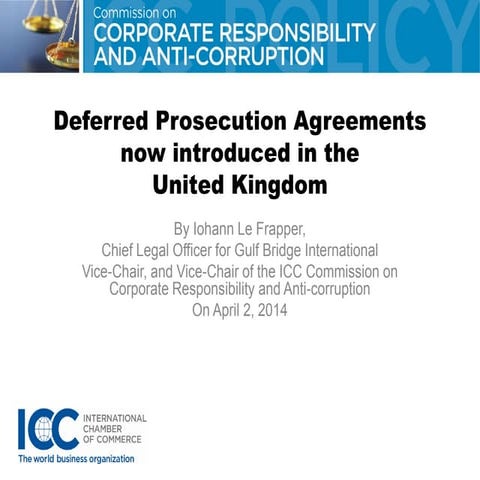 Introduction of Deferred Prosecution Agreements in the UK in 2014 | PDF
