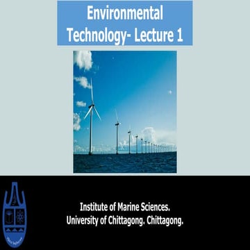 Introduction of Environment Technology & Marine Environmental ...
