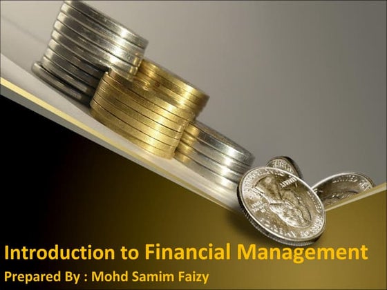 Chapter 1 Introduction to financial management | PPT