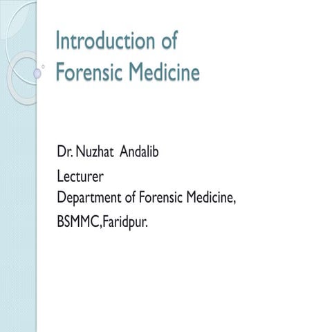 Introduction of fm lecture final.pdf for medical students | PDF