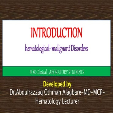 Introduction of Hematol.Malignancy .ppt