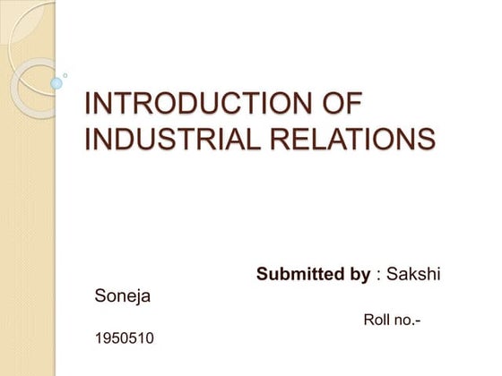 the role of state in industrial relations , role of state in IR | PPT