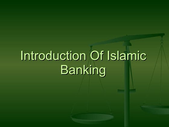 Islamic banking | PPT