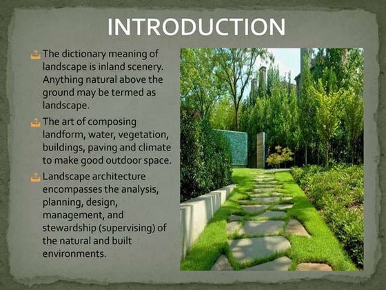 LANDSCAPE ARCHITECTURE | PDF
