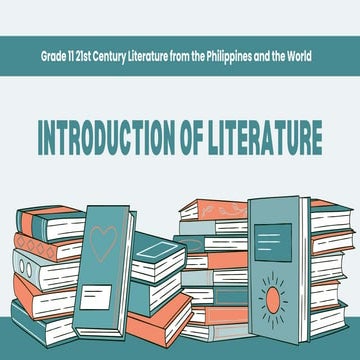 Module 1 introduction to literature | PDF