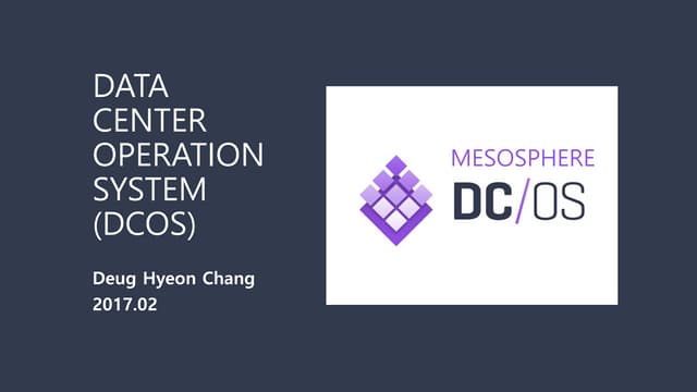 Introduction Of Mesosphere Dcos Ppt