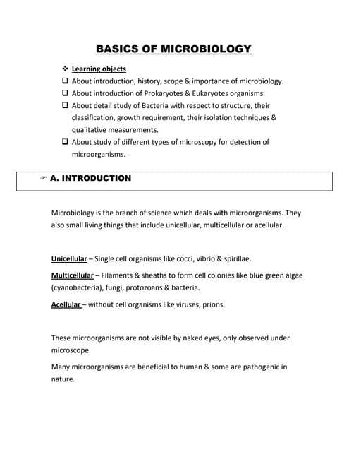 UNIT 1 MICROBIOLOGY-Introduction to Microbiology.pptx