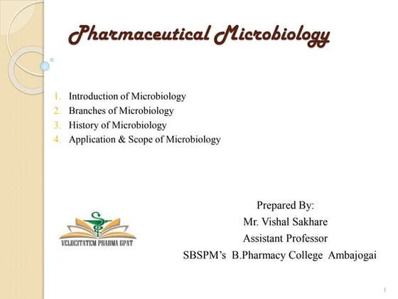 Microbiology unit 1 | PPT