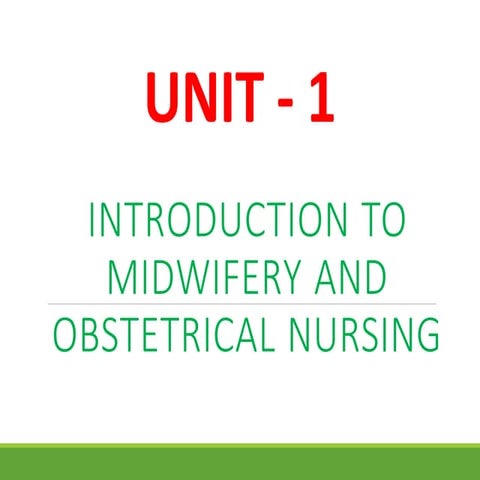 Introduction to midwifery | PPTX