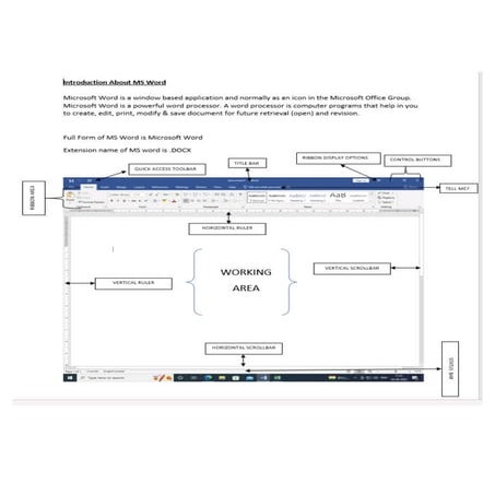 Introduction of Ms Word .pdf,..,..,...,. | PDF