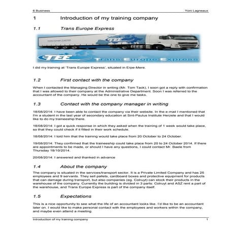 Introduction of my training company | PDF