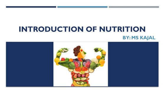 Basic concepts of Nutrition | PPTX