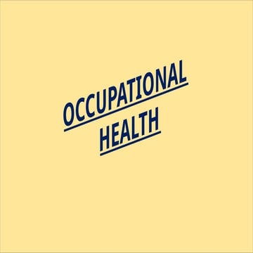 Introduction of Occupational Health & OHC.pptx