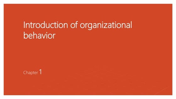 Personality and values chapter 5 ( organizational behavior) | PPT