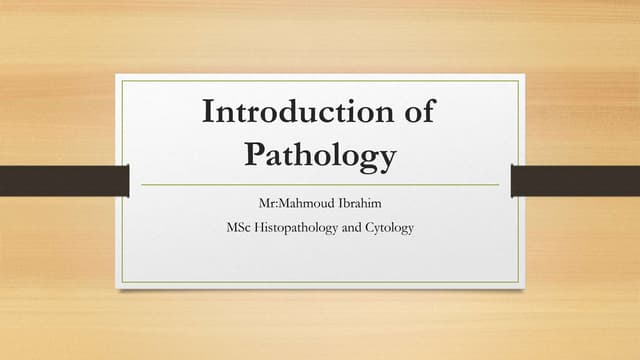 Introduction to Pathology.pptx