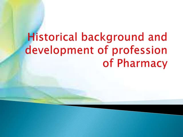 Introduction to pharmacy | PPTX