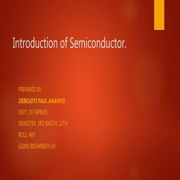 Introduction of semiconductor | PPT