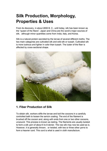 Types and Properties of Fabric | PPT