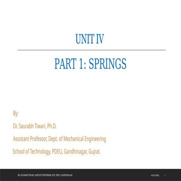 Stress and Deflection in Compression/Extension Springs.pptx