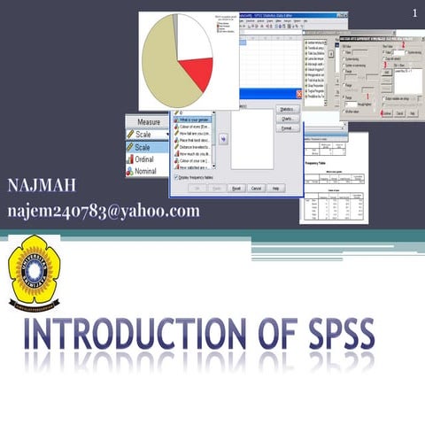INTRODUCTION OF SPSS ; PENGANTAR SPSS | PPT