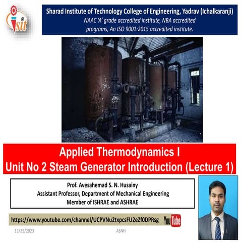 Introduction of Steam Generator (Fundamentals) | PPT