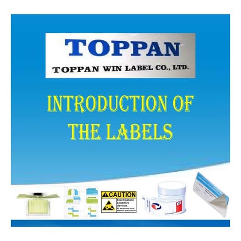 Introduction of the labels | PDF