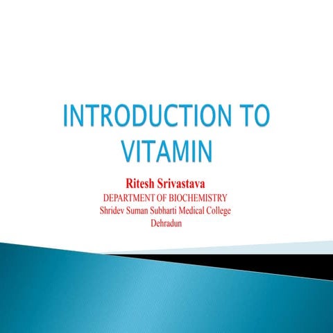 Introduction of vitamin | PPTX