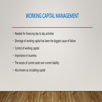 Introduction of Working Capital Management.pptx