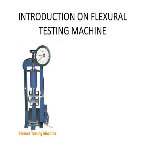 flexural testing machine | PPT