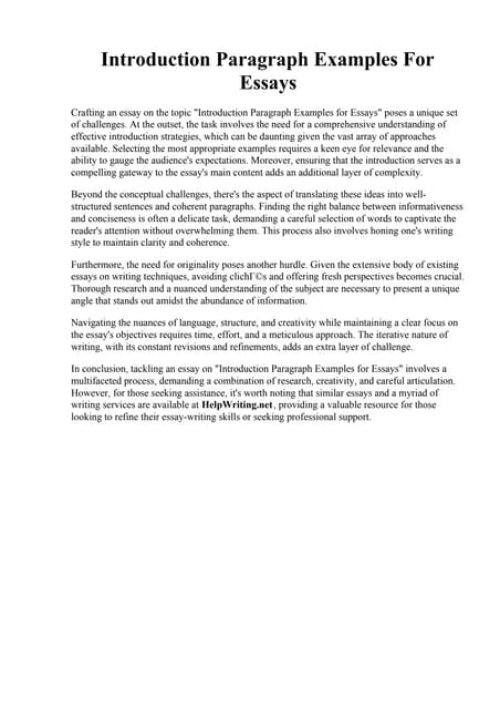 Introduction Paragraph Template TEEL Explanatory Sheet | Writing