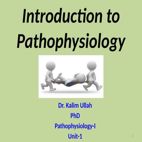 Introduction to pathophysiology | PPTX