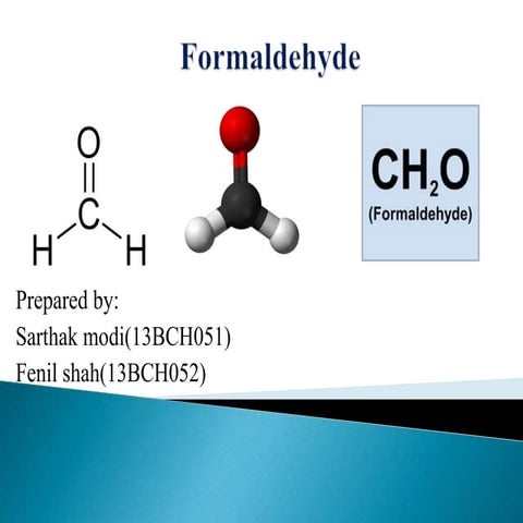 Introduction preparation of_formaldehyde | PPTX