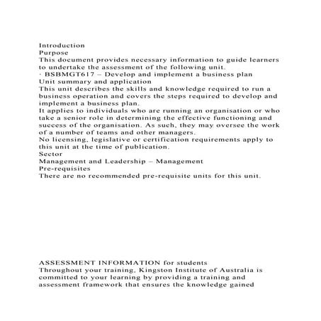 IntroductionPurposeThis document provides necessary informatio.docx