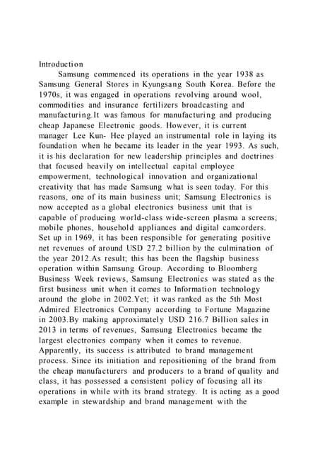 Samsung Electronics Customer Analysis & Marketing Strategy Analysis | PDF