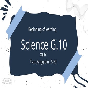 Introduction Science for GRADE 10.1 MYP | PPTX