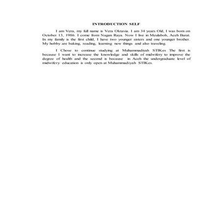Introduction self | DOCX