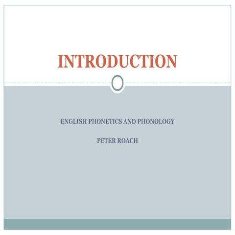 Introduction slides | PPT