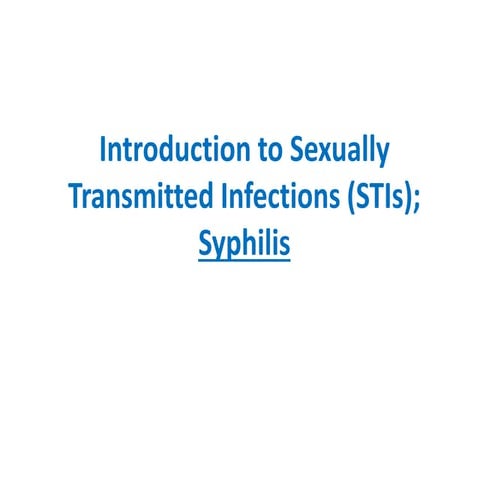 Syphilis | PPTX
