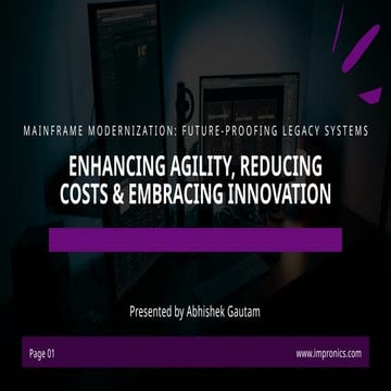 Mainframe Modernization: Future-Proofing Legacy Systems | PPTX