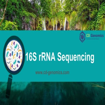 Introduction to 16s r rna sequencing cd genomics | PPT