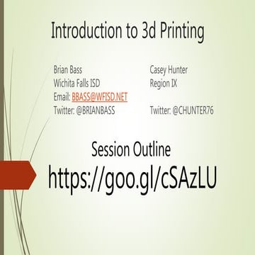 Introduction to 3d printing | PPTX