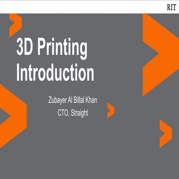 Introduction to 3D Printing | PPTX