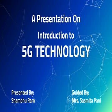 5G MOBILE TECHNOLOGY PPT