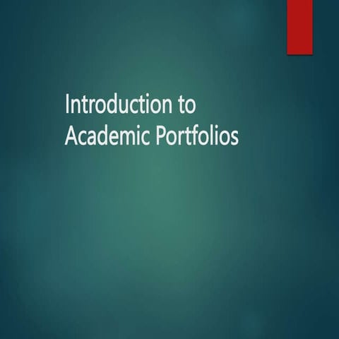 Introduction to Academic Portfolios.pptx