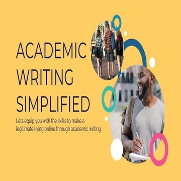 Introduction to academic writing | PPT