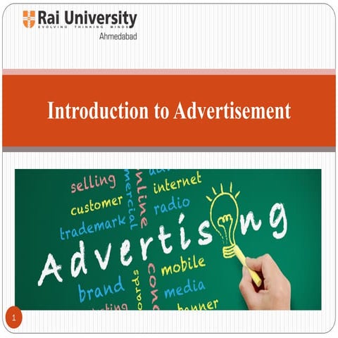 Introduction to advertisement - Basics of advertising | PDF