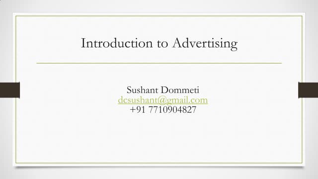 Concept of Advertising | PPTX