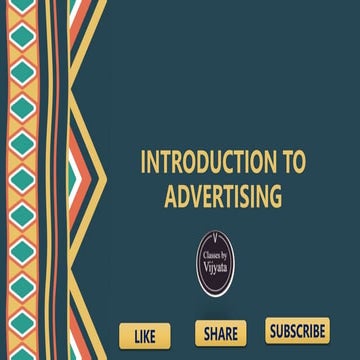 Introduction to advertising | PPT