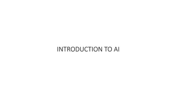 Introduction to Artificial Intelligence and few examples | PDF